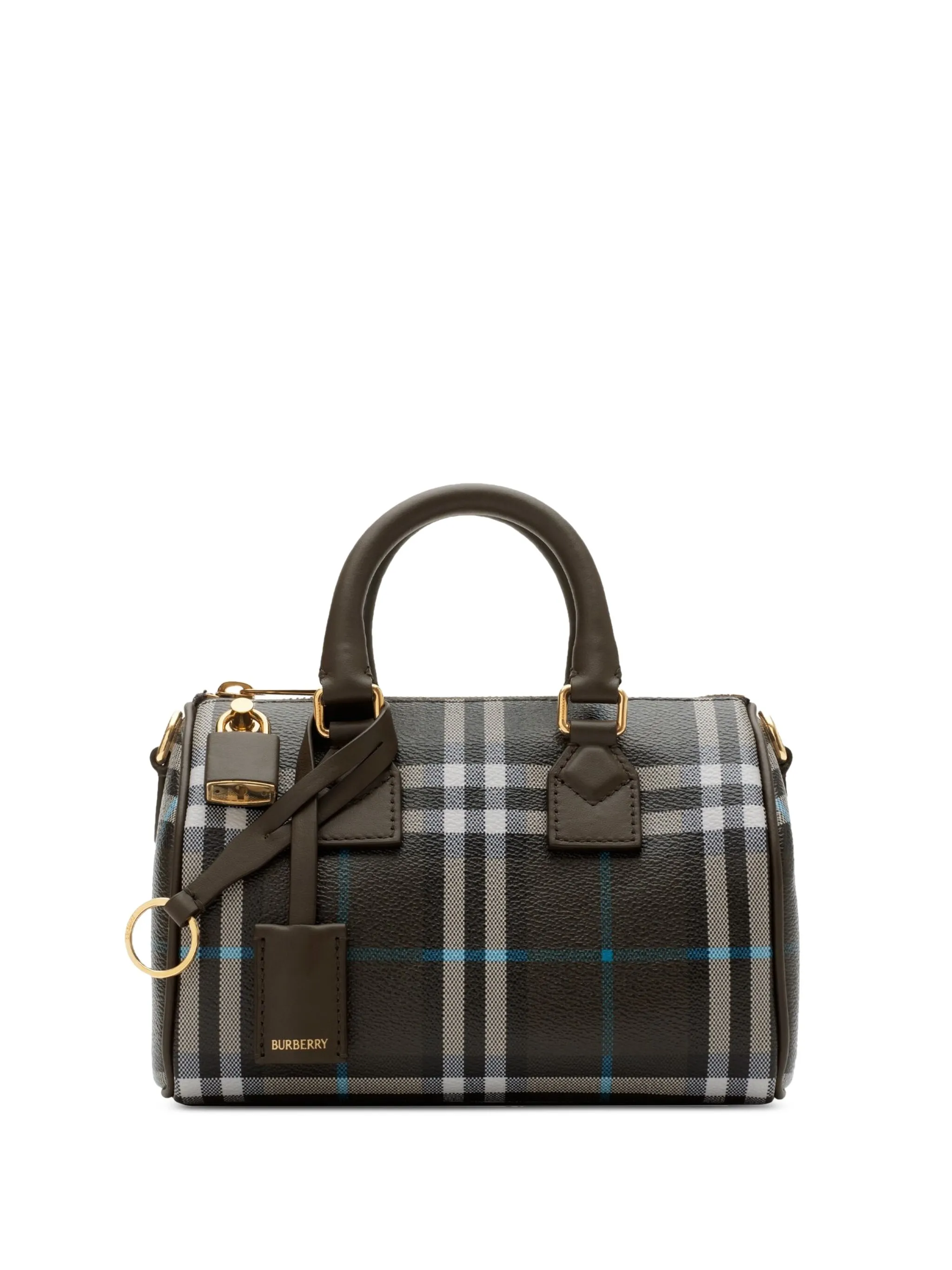 Mini Check Bowling Bag Burberry Verde | Grifo210