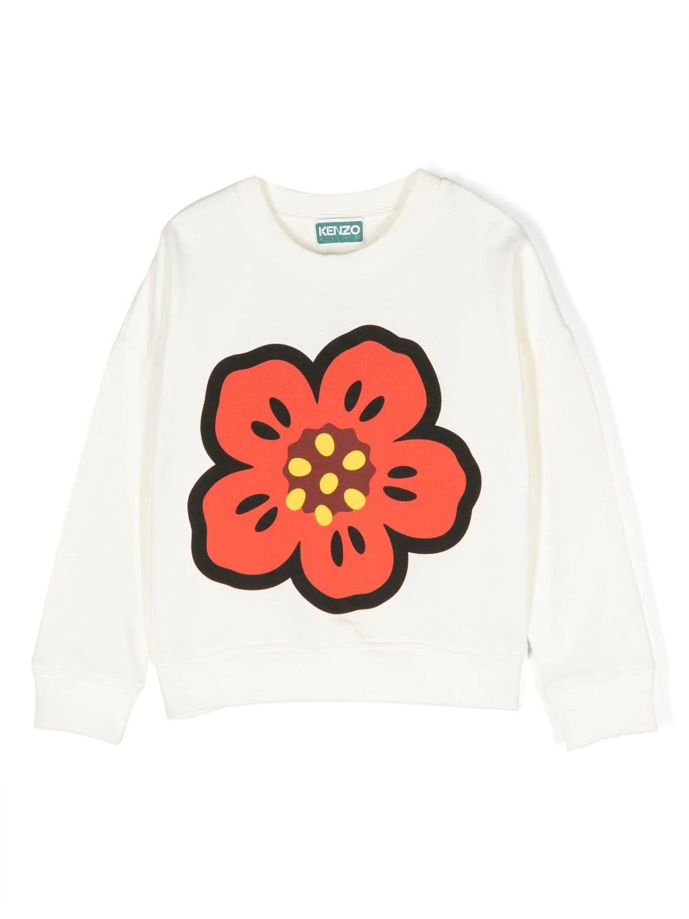 Felpa 'Ikebana Iconic Boke' KENZO Kids Bianco | Grifo210