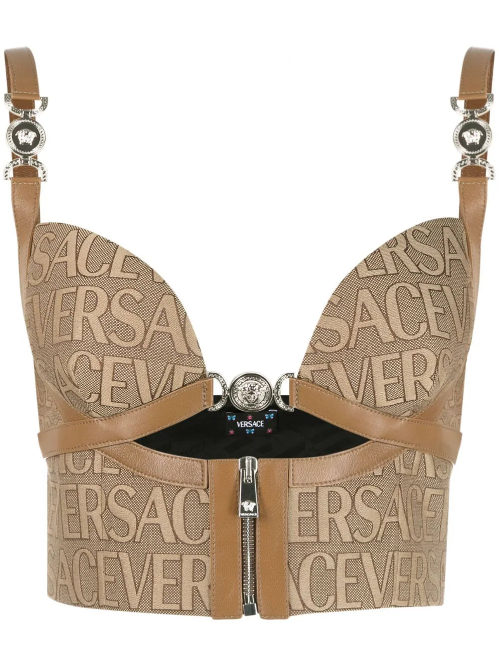 Versace Allover Bustier Top VERSACE Marrone | Grifo210