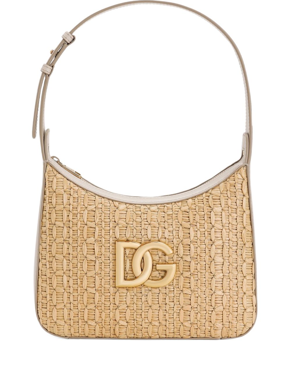 Rafia crochet shoulder bag Dolce & Gabbana Beige | Grifo210