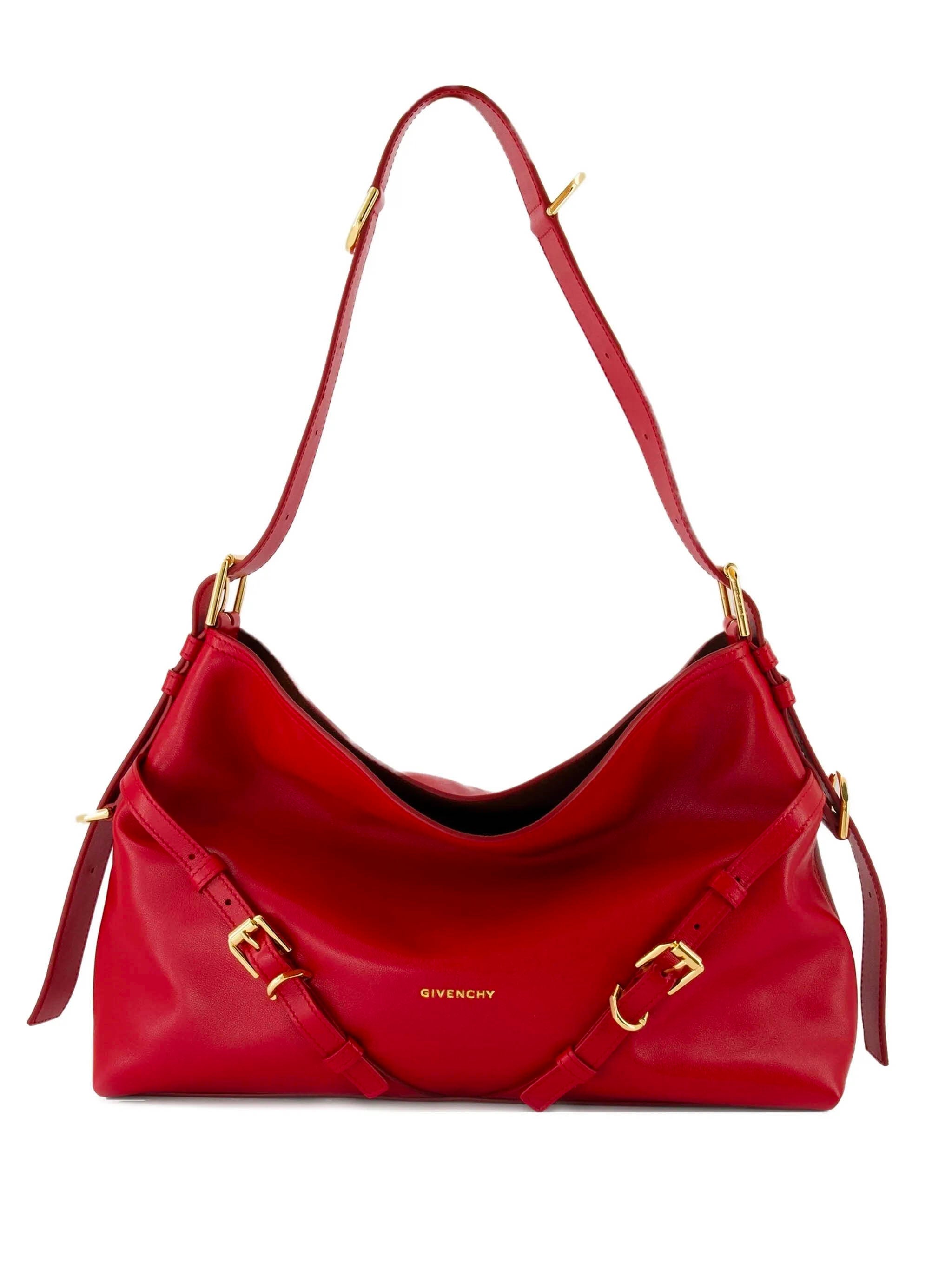 Voyou Medium Bag in Glossy Leather Givenchy Rosso | Grifo210