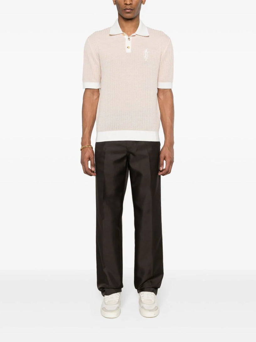 Waffle stitch polo AMIRI Rosa | Grifo210