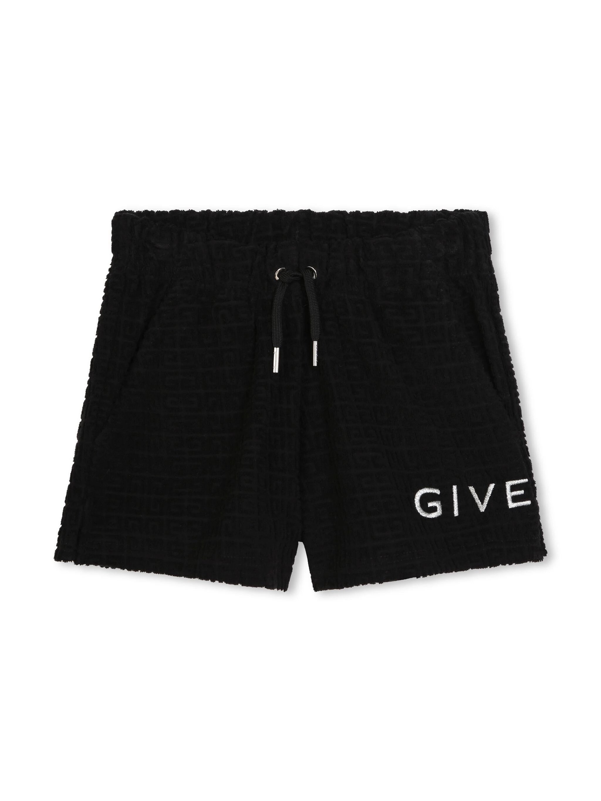 4G-jacquard terry shorts Givenchy Kids Nero | Grifo210