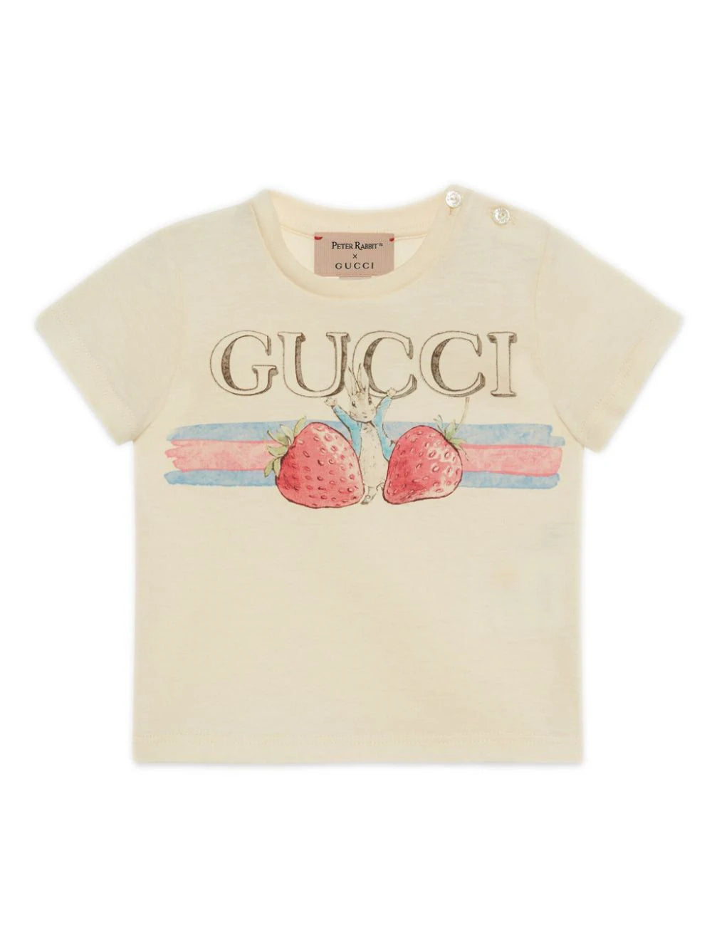 Peter Rabbit™ x Gucci T-shirt Gucci Kids Bianco | Grifo210