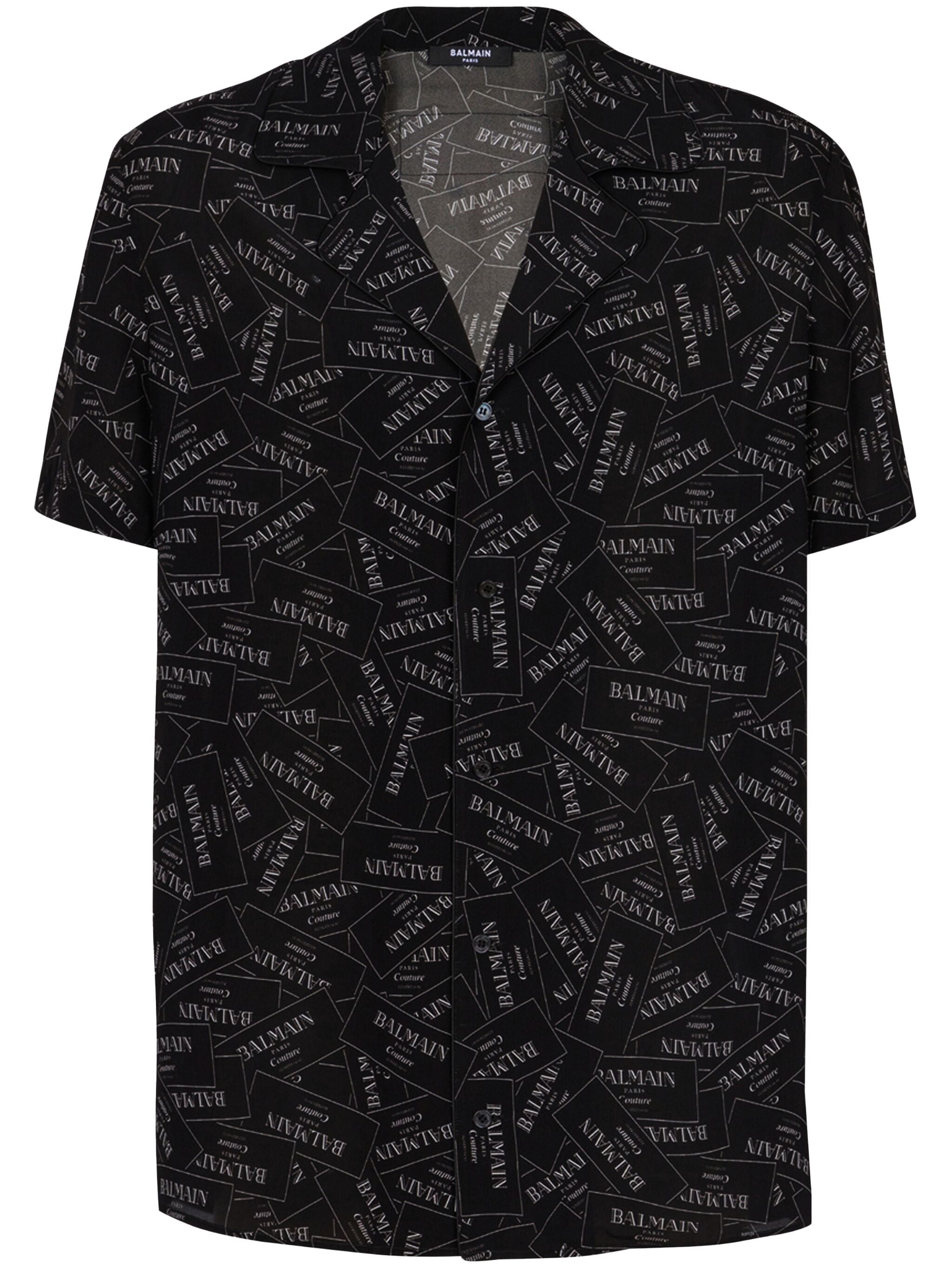 Shirt with Balmain label BALMAIN Nero | Grifo210
