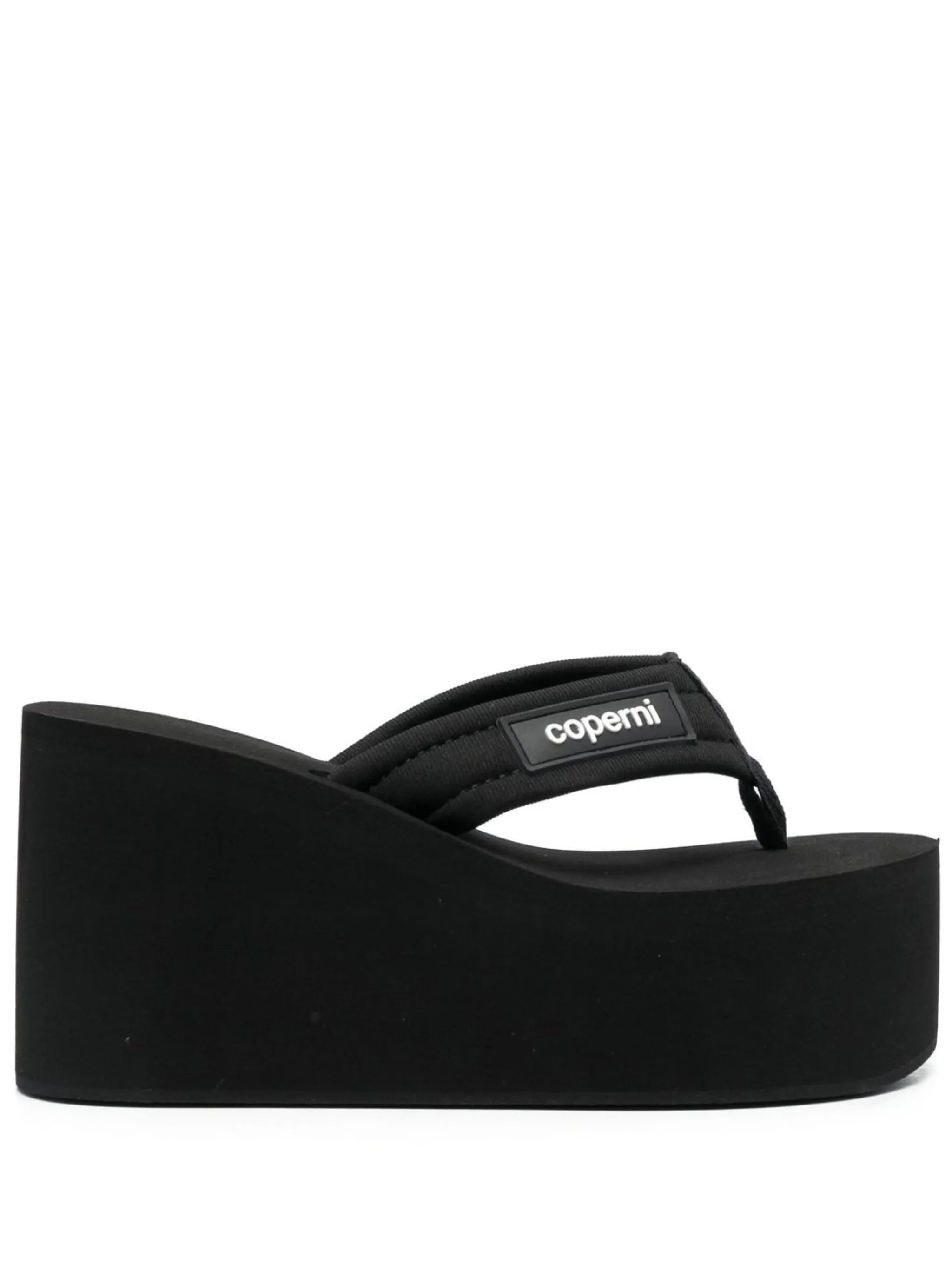 Branded wedge sandal Coperni Nero | Grifo210