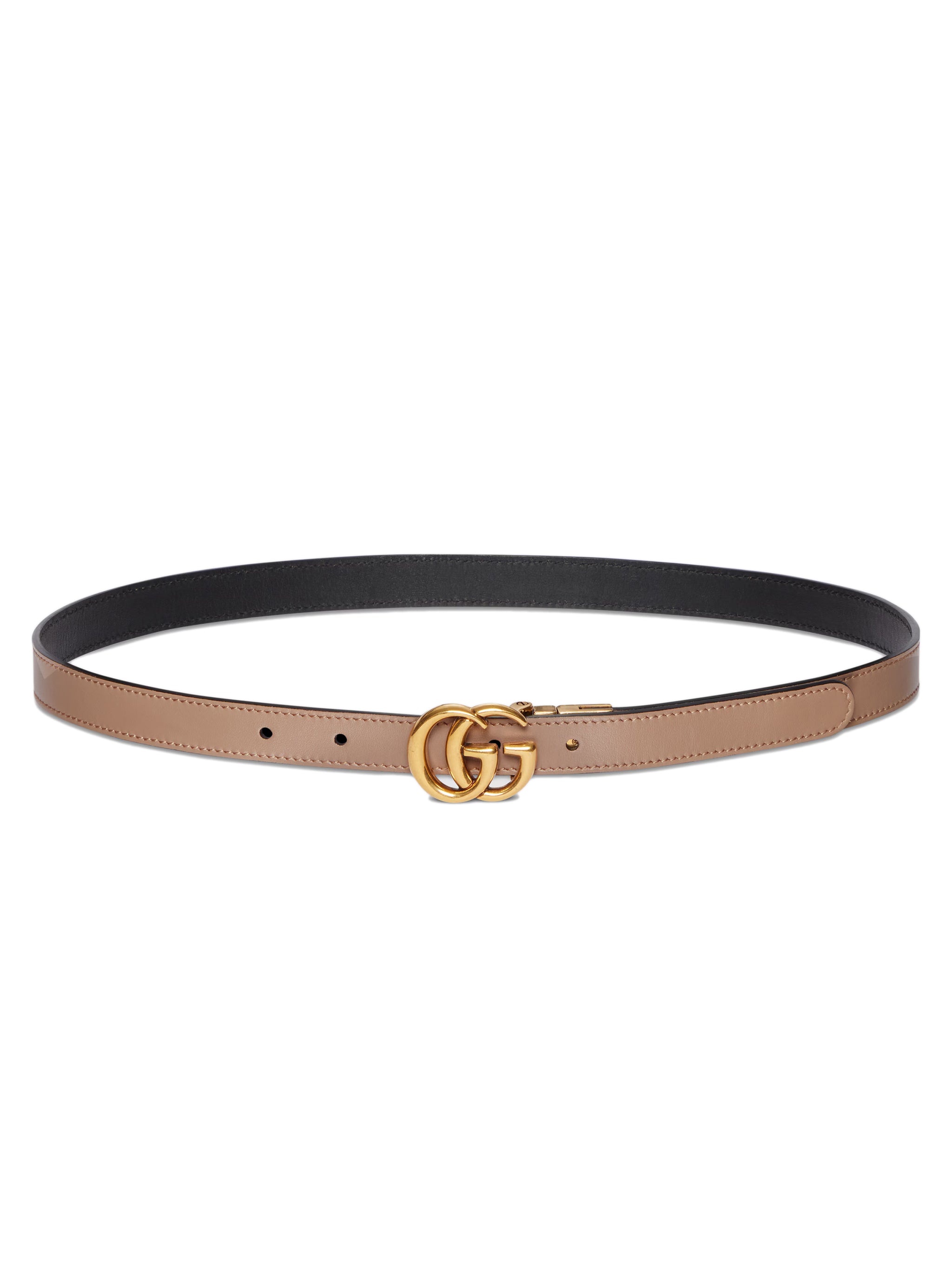 Cintura sottile reversibile GG Marmont GUCCI Rosa | Grifo210